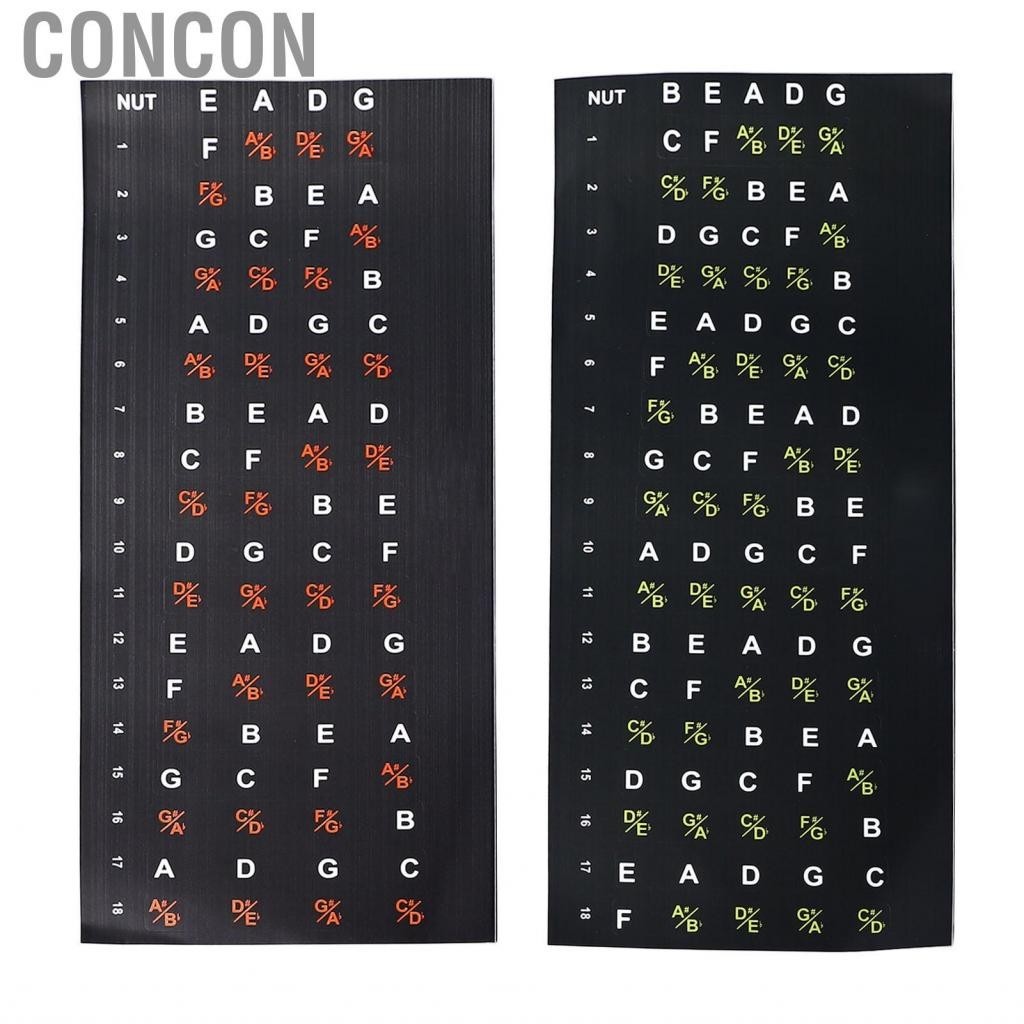 Concon Fretboard Stickers Clear Marking Bass Fret Board Decal Better ...