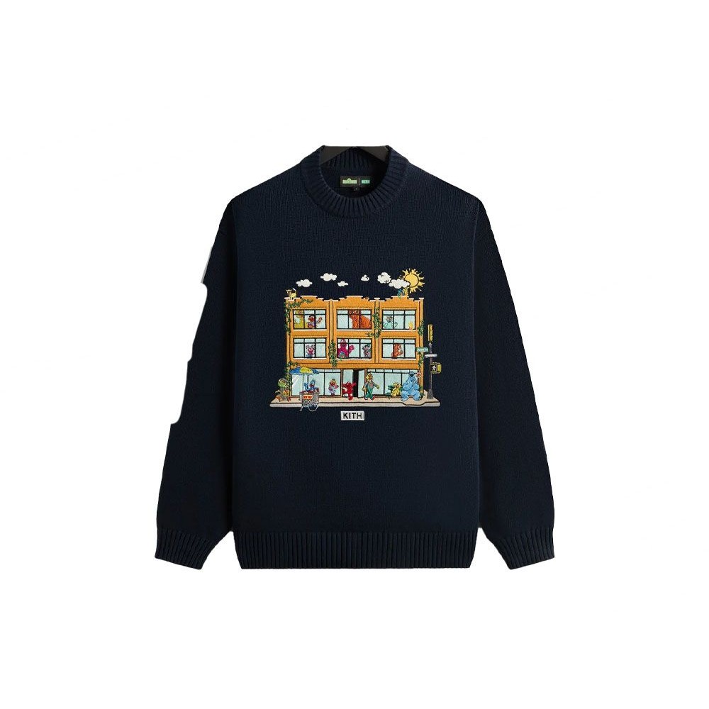 Kith x Sesame Street Lafayette Crewneck Sweater Nocturnal Unused ...
