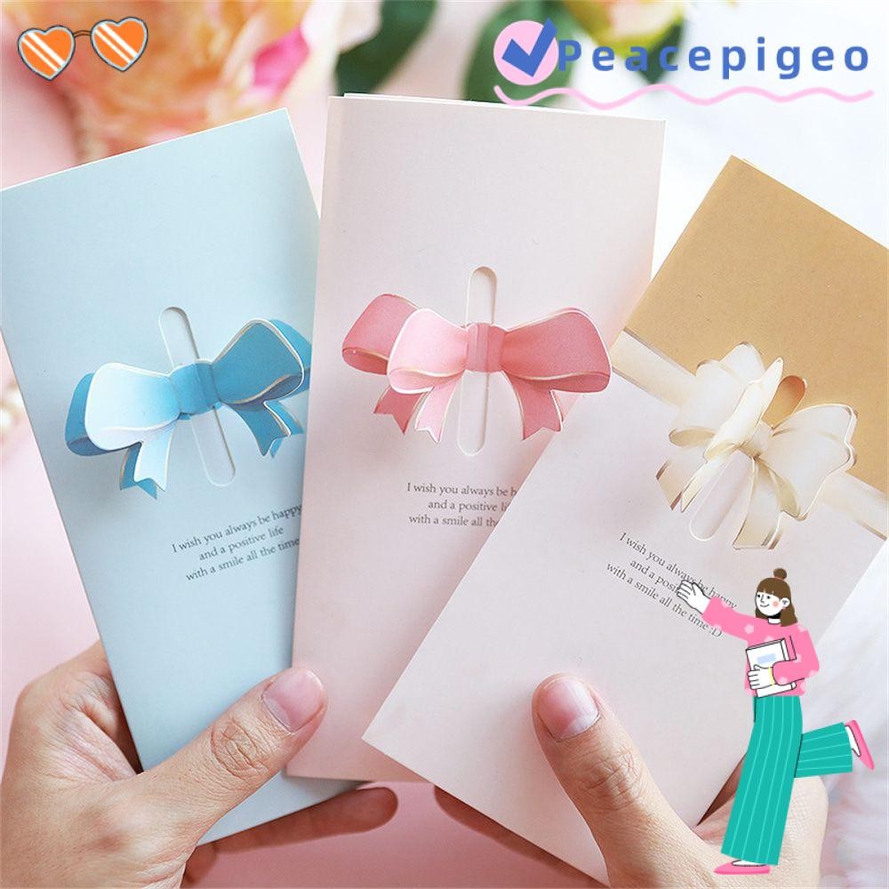 Peacepigeo การ์ดอวยพรขนาดเล็กงานฝีมือ DIY การ์ดอวยพรอุปกรณ์ปาร์ตี้การ์ดชื่อ | Shopee Thailand