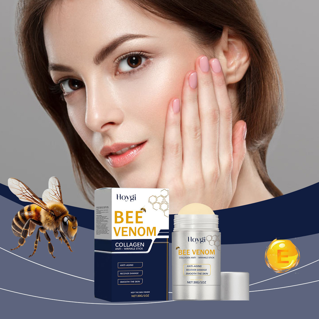Bee Venom Facial Moisturizing Stick | 30g | Collagen & Vitamin E Hydration Balm ให้ผิวอวบอิ่ม ...