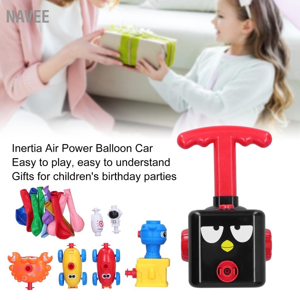 NAVEE เด็กการ์ตูน Inertia Air Power บอลลูนรถบอลลูน Launcher การศึกษาการ ...