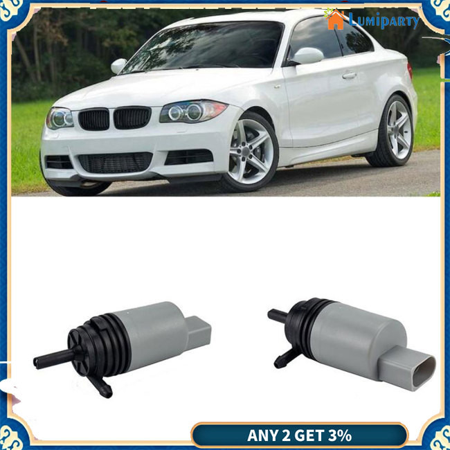 Lumiparty ปั๊มล้างกระจกหน้ารถยนต์ สําหรับ BMW E92 E91 E90 E88 E87 E82 E81 E66 E65 E64 E63 E61 ...