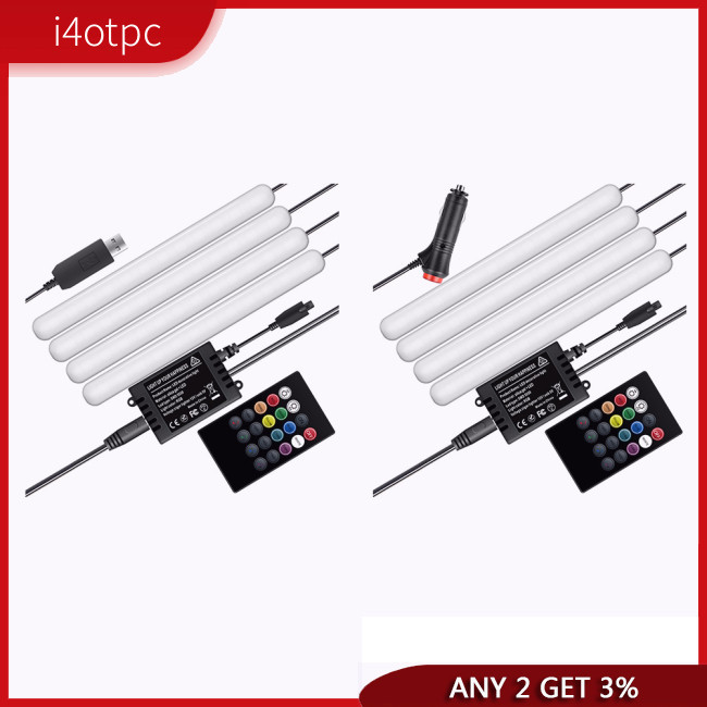 I4otpc ไฟ Led อัจฉริยะ ไฟภายในรถ RGB ไฟตกแต่ง สีเพลง ซิงโครไนซ์ ที่มีสีสัน ชุดไฟภายใน | Shopee ...