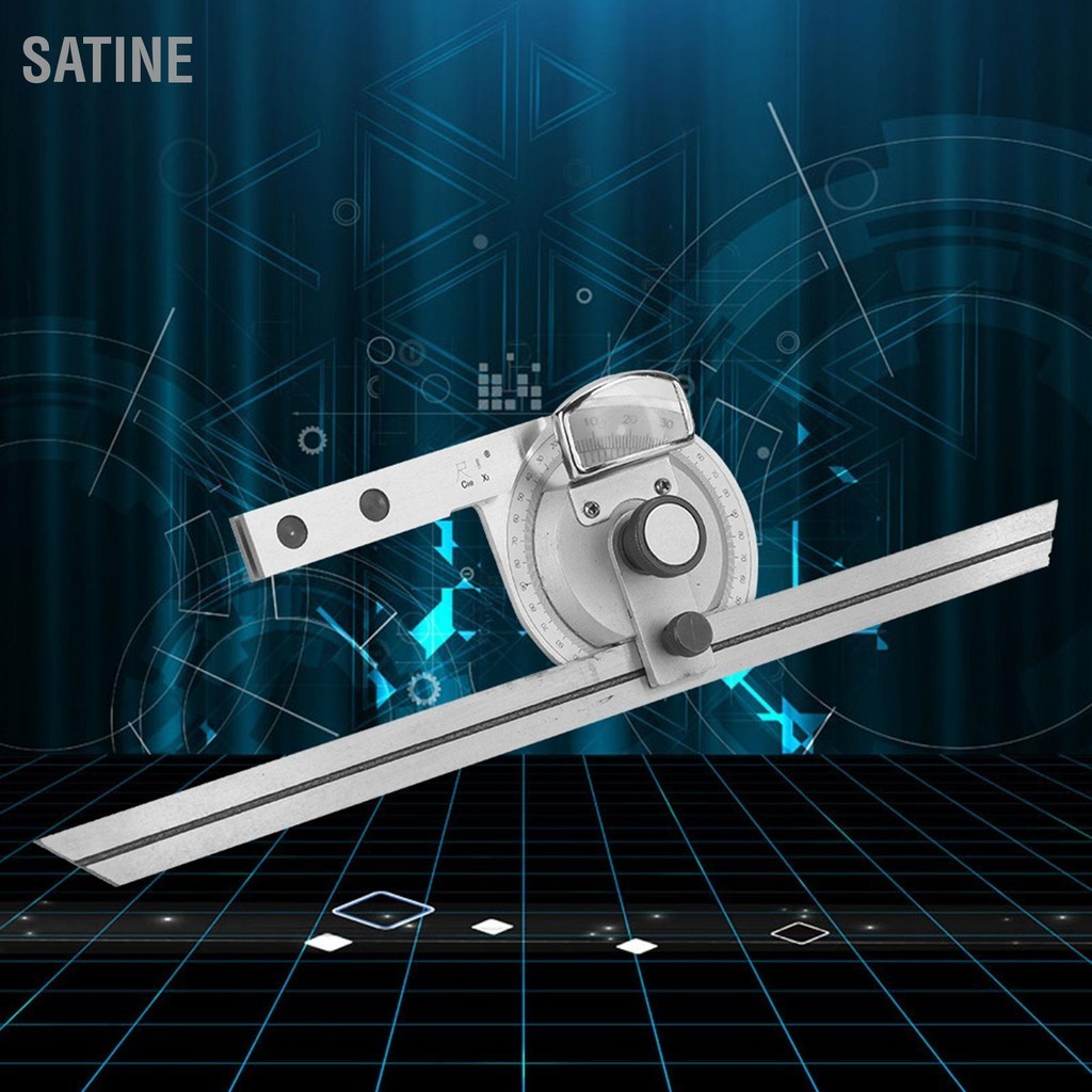 SaTine Universal Bevel Protractor 0-360 องศามุม Square Finder ไม้บรรทัด ...