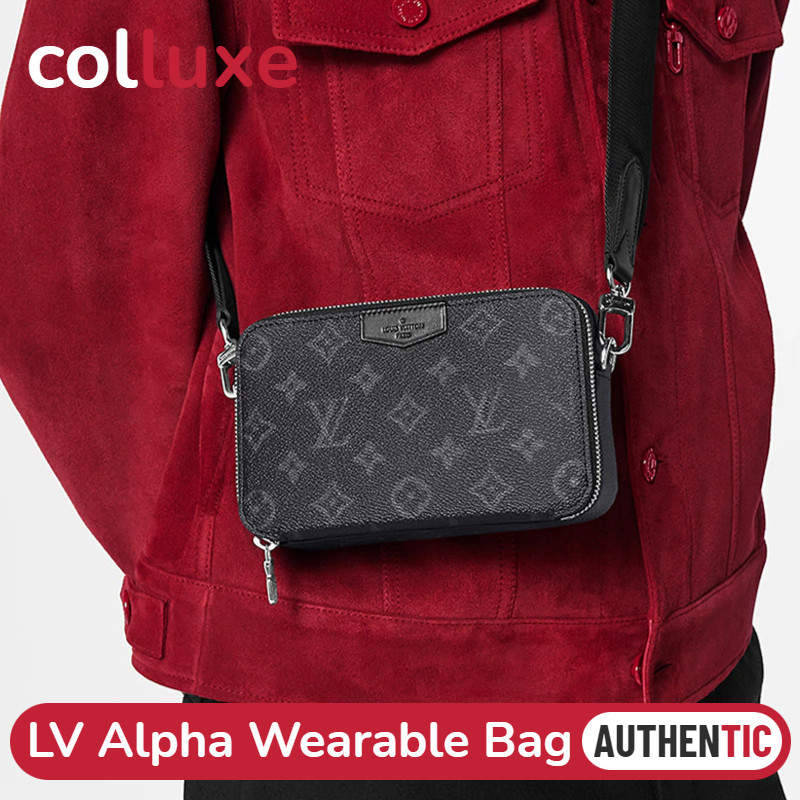 หลุยส์วิตตอง Louis Vuitton กระเป๋าสตางค์แบบสะพายรุ่น Alpha Wearable Bag ...