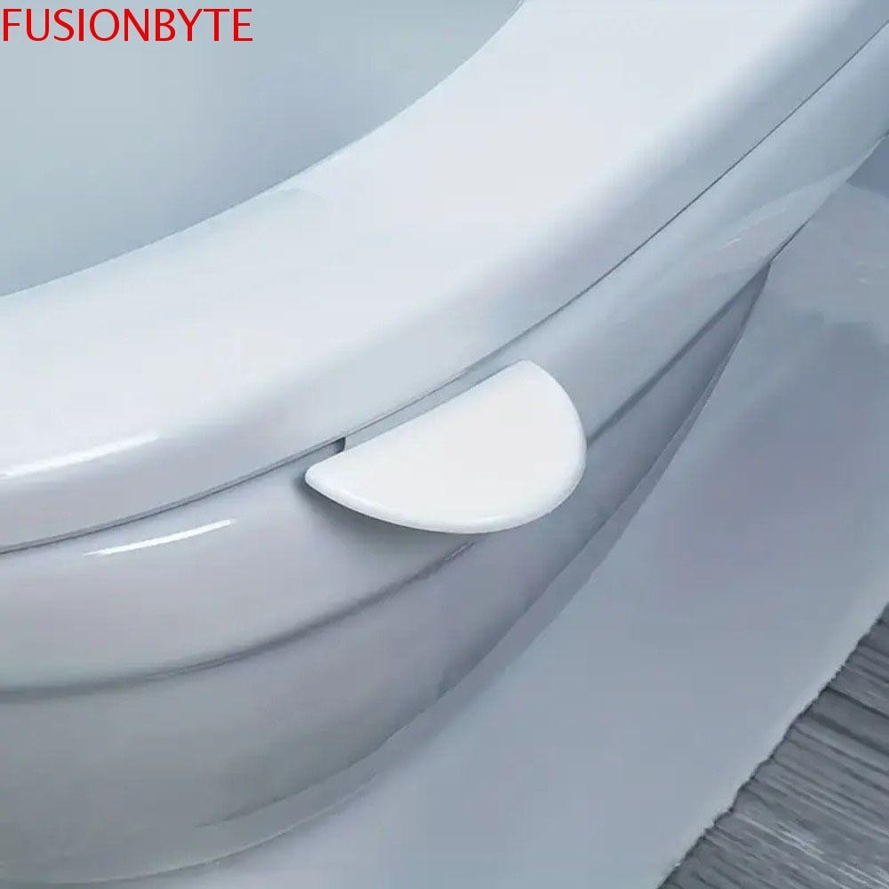Fusionbyte ที่จับยกที่นั่งชักโครก, ที่จับฝารองนั่งพลาสติกสีขาว, ที่วางเครื่องมือปิดป้องกันสกปรก ...