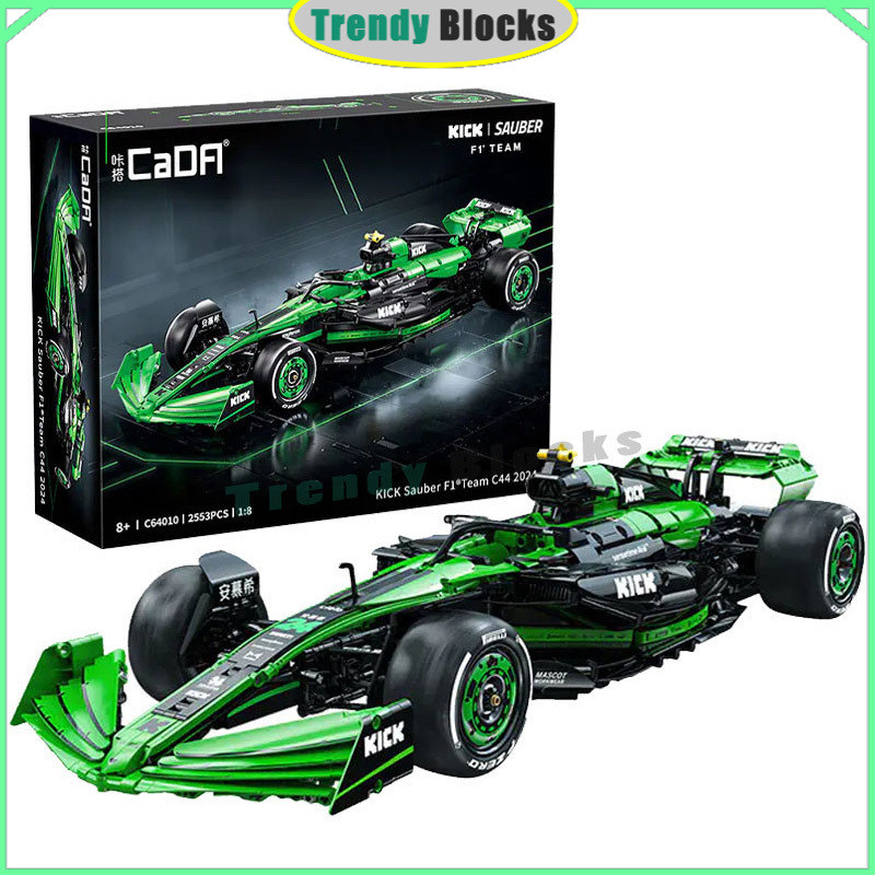 1:8 Technic KICK SAUBER F1 ทีม C44 Building Blocks 255/PCS รถรุ่น Cada ...