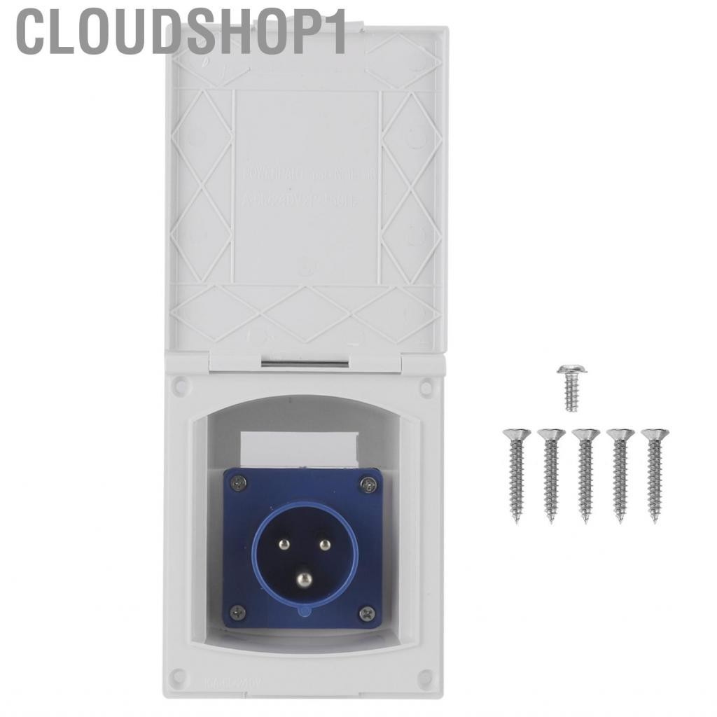 Cloudshop1 RV Motorhome 16A Plug Socket 220-240V External Flush ...