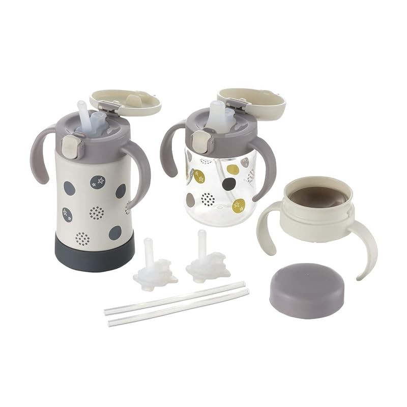 Richell Try Step Up Mug Set premium SD Light Gray จากญี่ปุ่นประมาณ 5 เดือน | Shopee Thailand