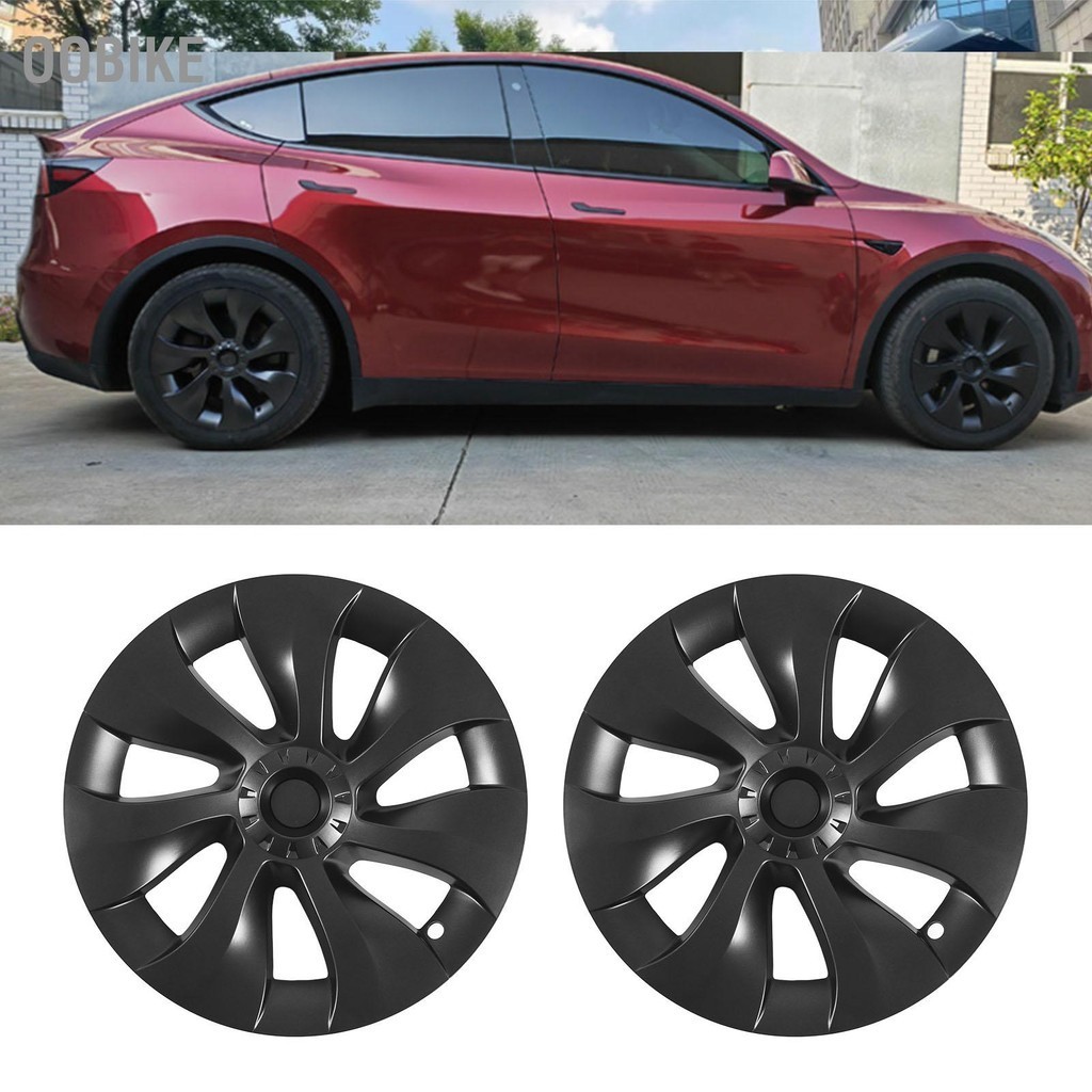 OObike 4PCSล้อHub CAP Protector Whirlwind DesignสีเทาSportyสำหรับTesla ...