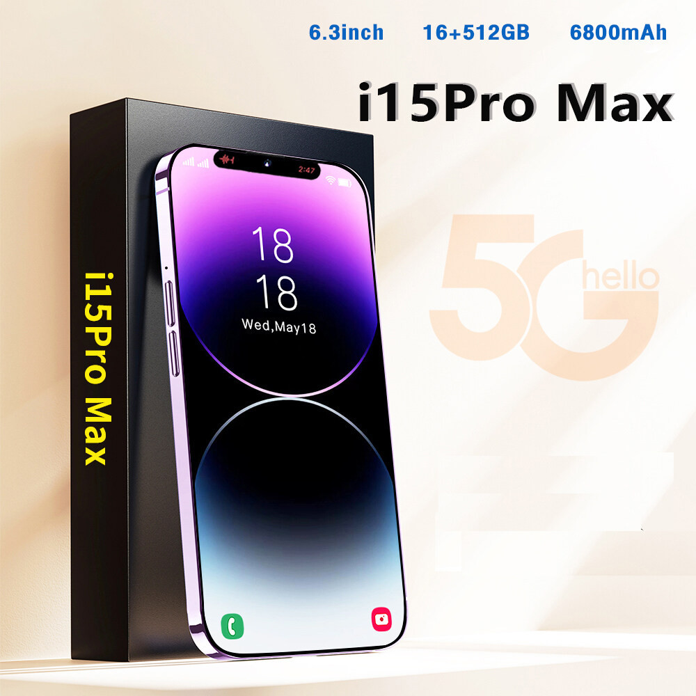[พร้อมส่ง]โทรศัพท์มือถือ i15pro max 5g 6.3โทรศัพท์มือ หน้าจอ（RAM16GB+ROM512GB）โทรศัพท์มือถือราคา ...