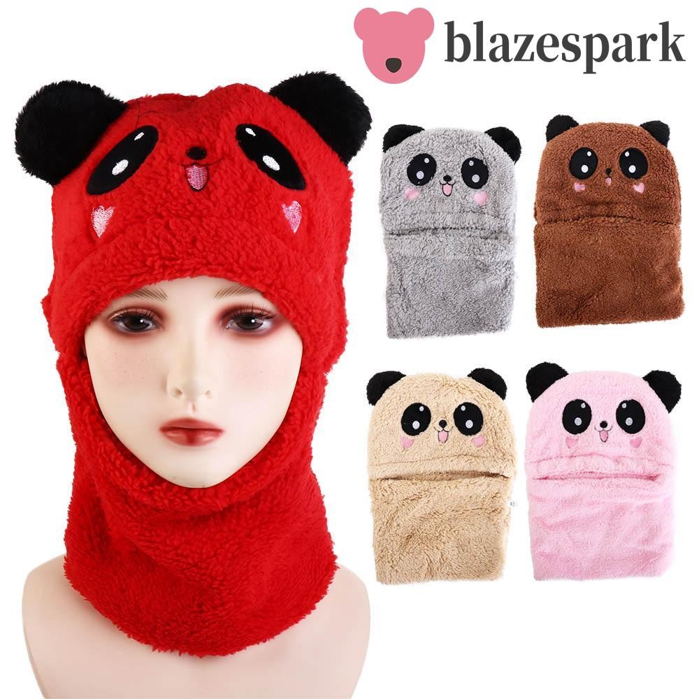 Blazespark ฤดูหนาวขนแกะหมวกผ้าพันคอ Windproof คออุ่นเด็กหญิง Full Face ฝาครอบทําด้วยผ้าขนสัตว์ ...