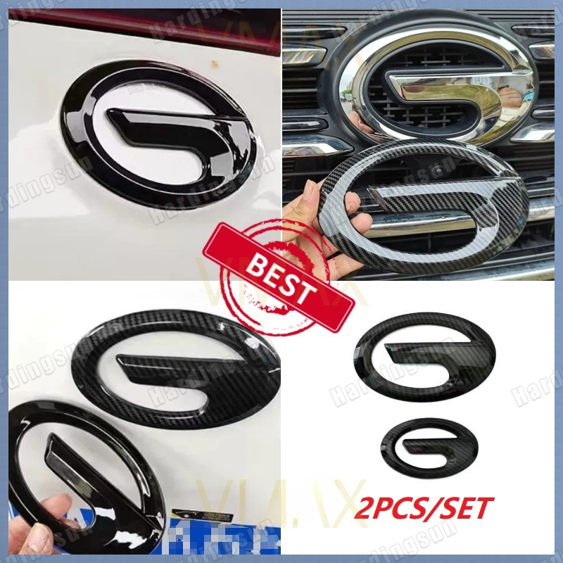Gac 2 ชิ้น/1 ชุดฝาครอบโลโก้ Fit สําหรับ GAC GS4 GS8 GS3 GN6 Emko M6 Pro 2018 - 2023 2019 2020 ...