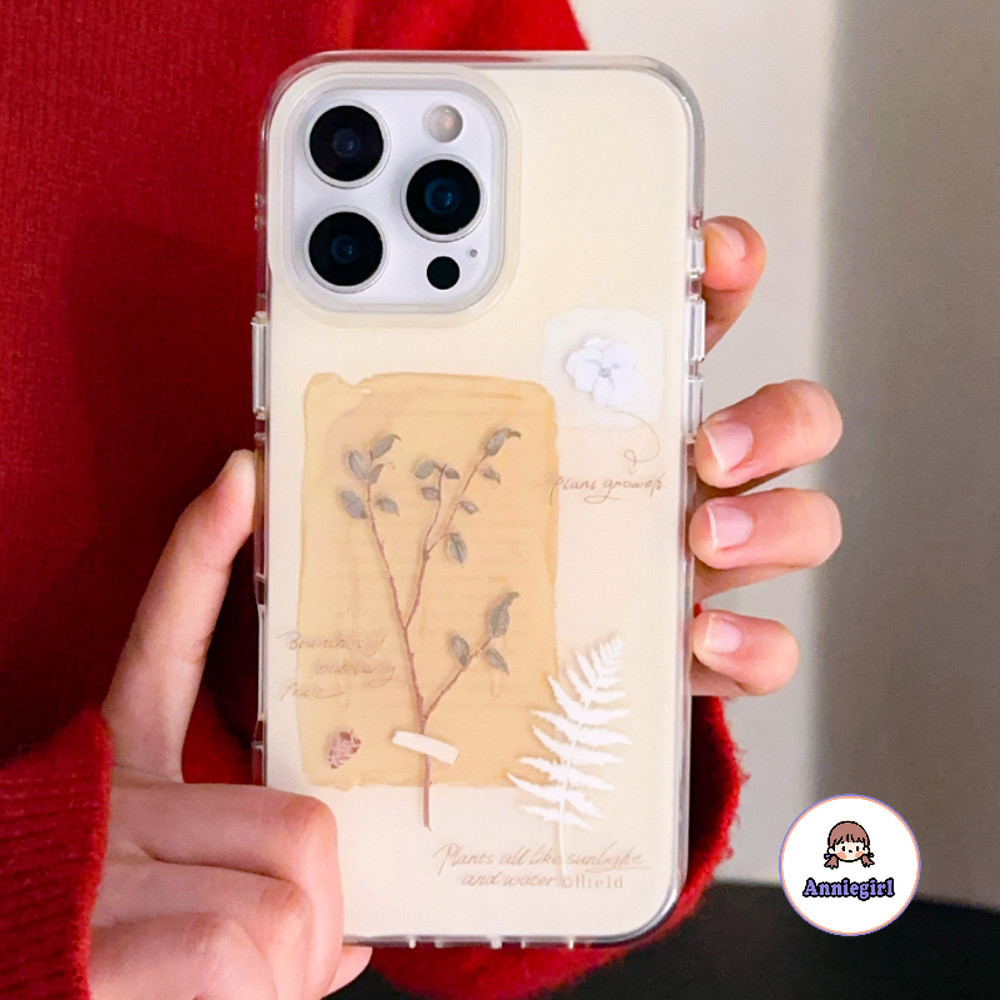 Ins Leaf บุ๊คมาร์คเคสโทรศัพท์สําหรับ IPhone 16 14 15 Pro Max 13 ProMax ...