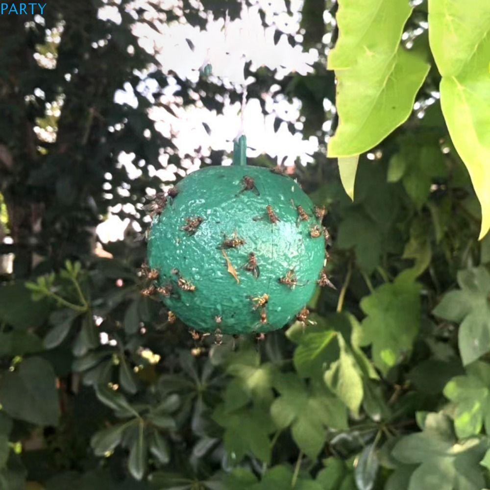 Party 5 ชิ้นแขวน Fly Trap Ball, สีเขียว/สีเหลือง Polypropylene ผลไม้ ...