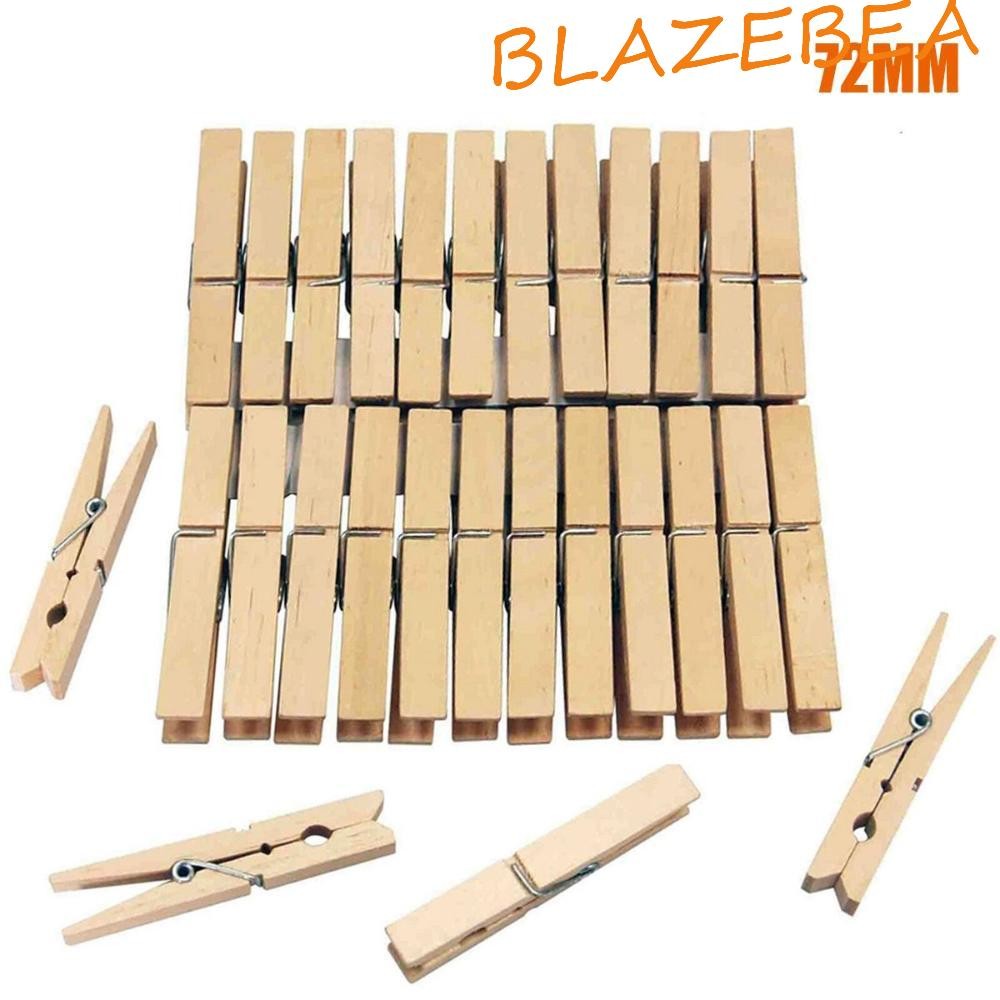 Blazebea ที่หนีบผ้า Office Multiufunction ยาว 72 มม.ไม้ธรรมชาติคลิปภาพงานแต่งงาน | Shopee Thailand