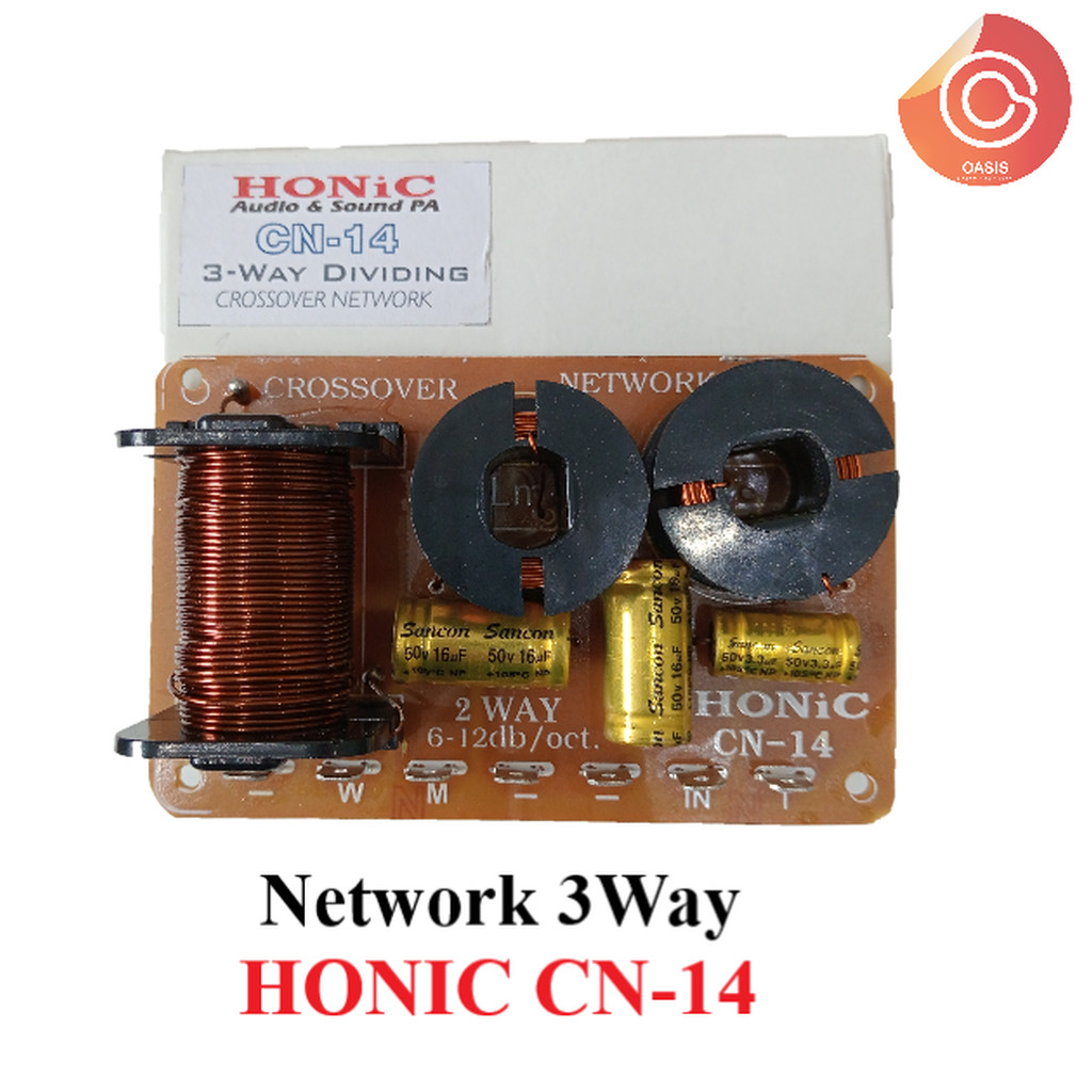 (1ชิ้น/HONIC CN-14) เน็ตเวิร์ค 3ทาง 3Way NETWORK CROSSOVER เน็ตเวิร์คลำโพง สำหรับ ตู้ 3 ทาง ...