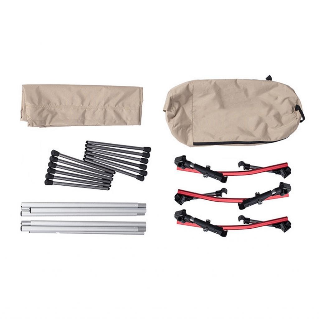 Camping Cots Folding Cot Oxford Cloth Easily Assemble Aluminum Legs for ...