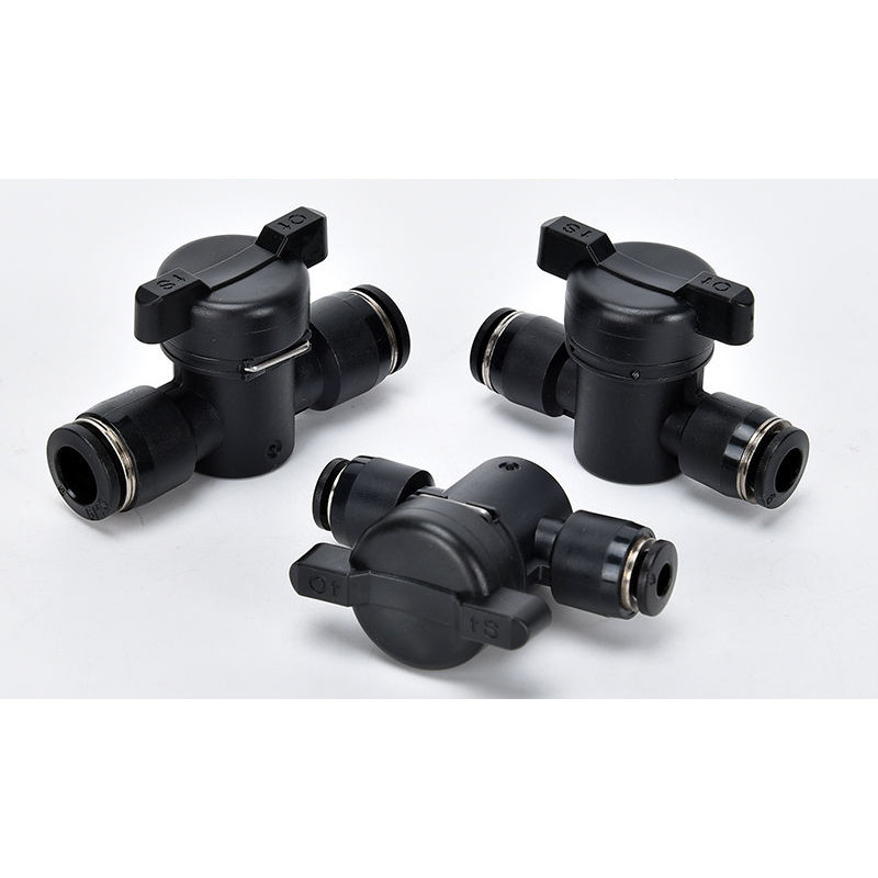 Senke วาล์วมือ BUC-4/6/8mm วาล์วสวิตช์ท่ออากาศ, นิวเมติกข้อต่อที่รวดเร็ววาล์วหมุนด้วยตนเองวาล์ว ...