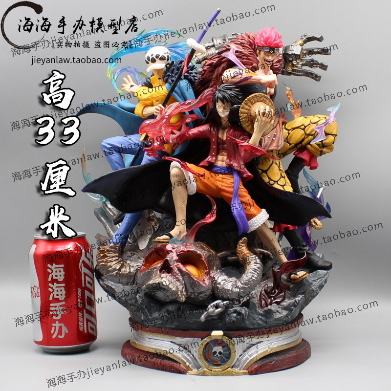 ตุ๊กตาฟิกเกอร์ One Piece Captains Onishima Throne Luffy Rocky De Five ...