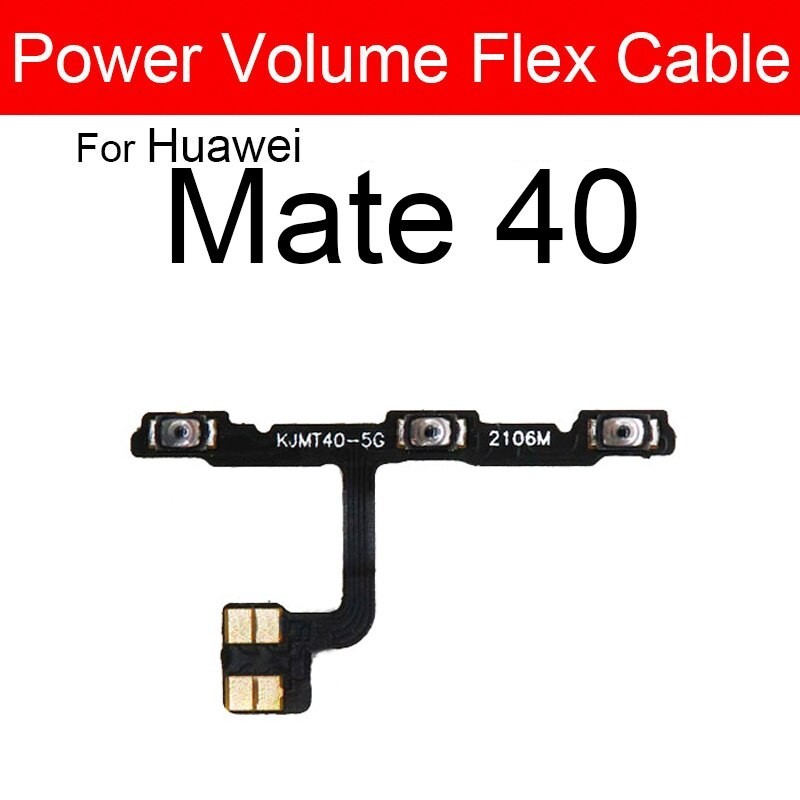 Mate 20 30 40 pro ปุ่มด้านข้าง flex สายปริมาณพลังงานสําหรับ Huawei Mate 20 30 40 pro 20 30 Lite ...
