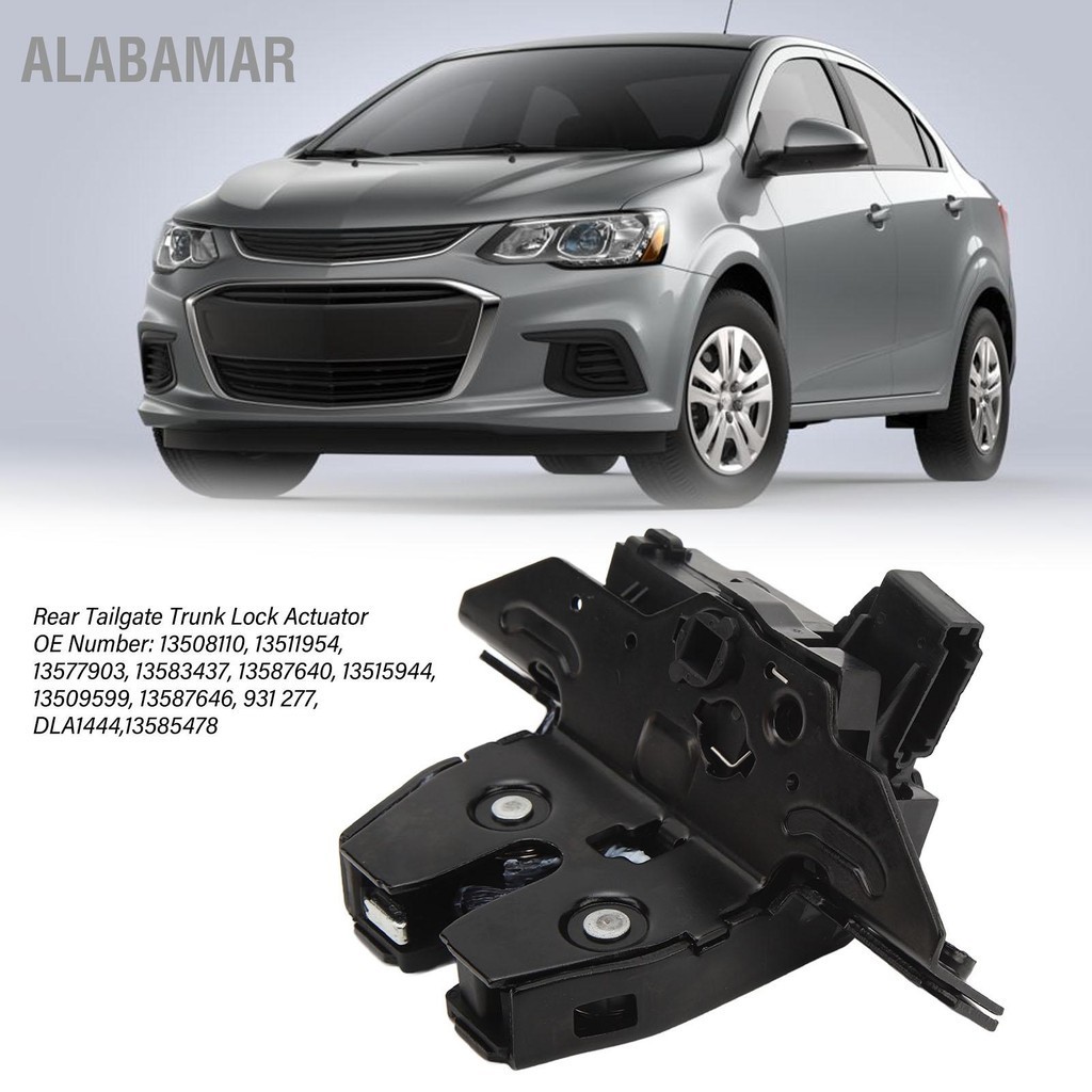 ALABAMAR ด้านหลัง Tailgate Trunk Lock Actuator 13511954 ทนทาน 3 Pins ...