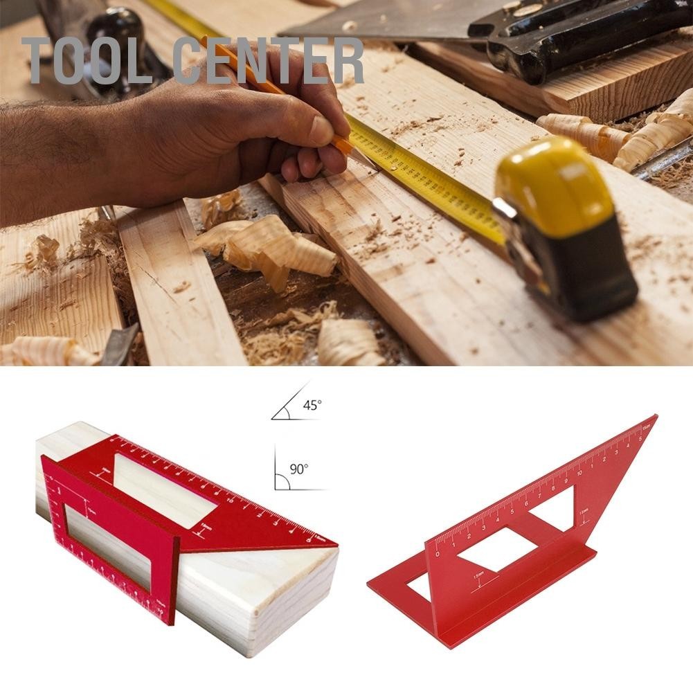 Tool Center งานไม้ T Type Gauge มัลติฟังก์ชั่นสแควร์อลูมิเนียมอัลลอยด์ ...