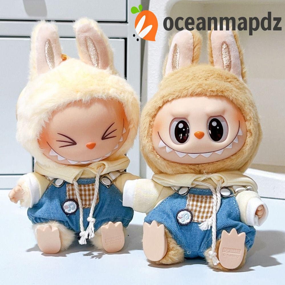 Oceanmapdz Labubu Time เสื้อผ้า, ผ้าคอลเลกชัน Labubu ตุ๊กตาตุ๊กตาชุด, แฟชั่น Mini เปลี่ยน ...
