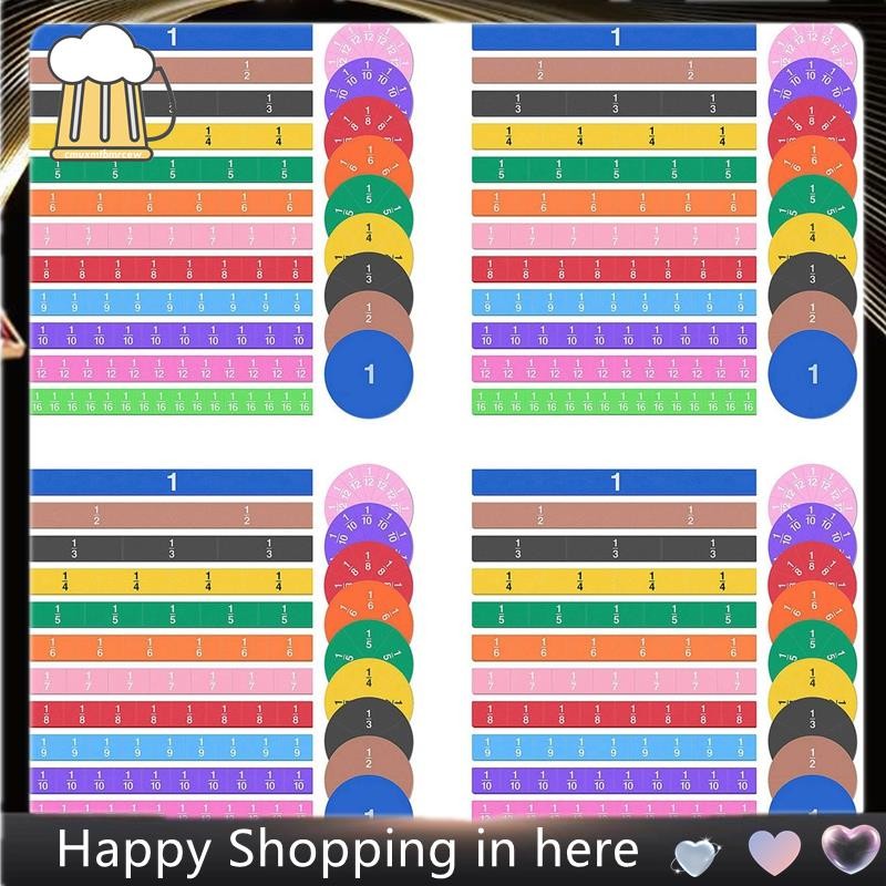 536 ชิ้น Magnetic Fraction Tiles & Fraction Circles -Math ...