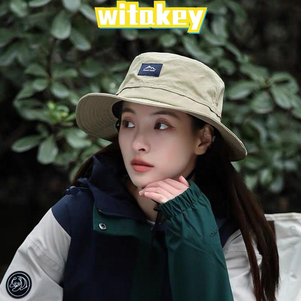 Witakey หมวกชาวประมง, หมวกกันแดดแห้งเร็วแบบปรับได้, หมวกแคมป์ปิ้งป้องกันแสงแดดผู้ชายผู้หญิง ...