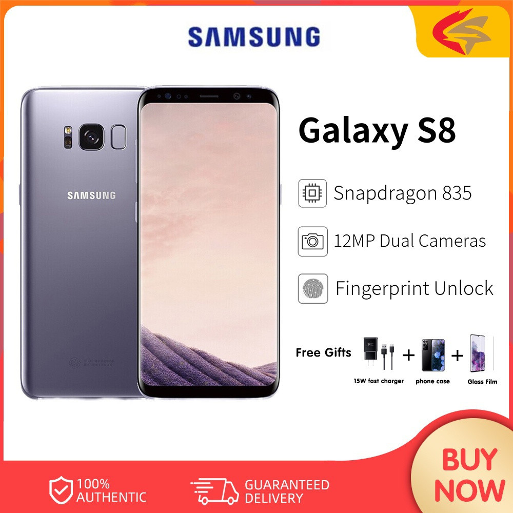 Samsung Galaxy S8 Snapdragon 835 4GB RAM 64GB ROM 5.8 นิ้ว Octa Core ลายนิ้วมือ 12MP โทรศัพท์ ...