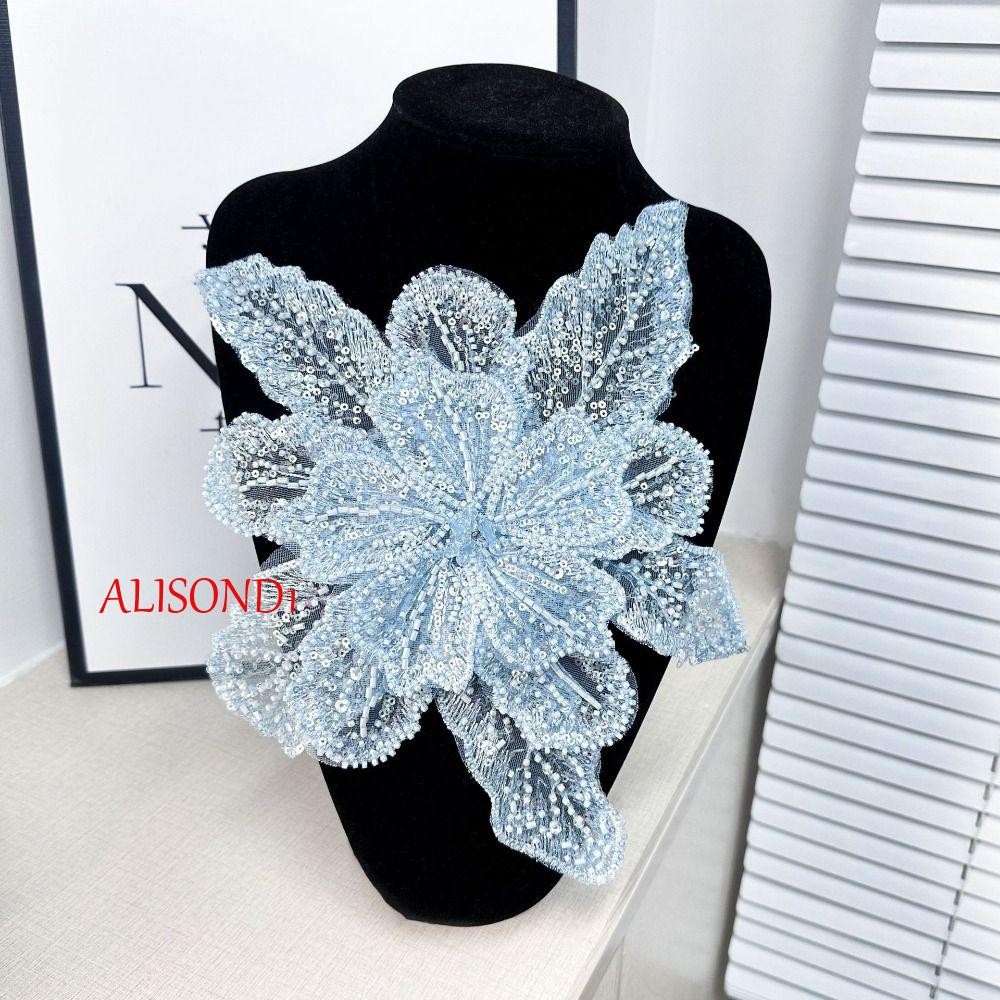 Alisond1 ดอกไม้ Multi-layer Appliques,เลื่อมขนาดใหญ่เสื้อผ้าแพทช์,DIY 3Dเสื้อผ้าเข็มกลัดปักเสื้อ ...