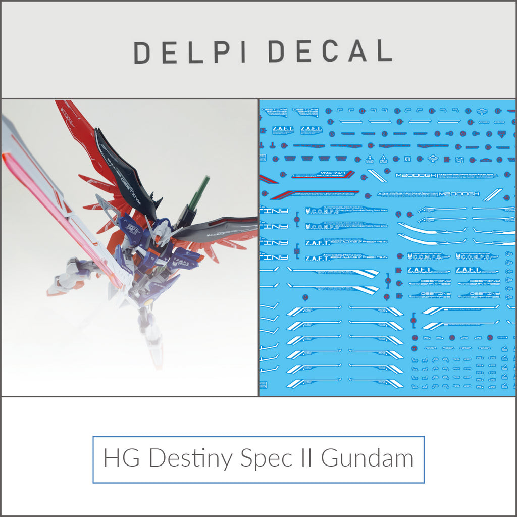 Delpi Water Decal (ดิแคลน้ำ) HG Destiny Spec II Gundam | Shopee Thailand