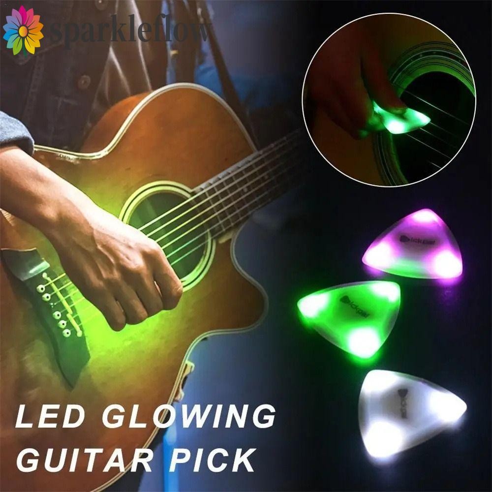 Sparkleflow Luminous Pick, High-Sensitivity อัตโนมัติแสงกีตาร์ LED Pick ...