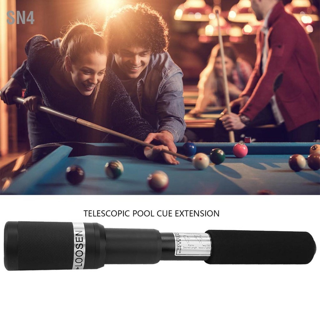 SN4 Nine ball Club Telescopic Pool Cue Extension อุปกรณ์เสริมอะไหล่ ...