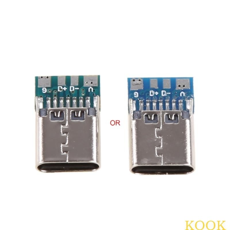 Kook พอร์ตเชื่อมต่อ USB Type-C 16 Pin ตัวเมีย 2 ชิ้น | Shopee Thailand