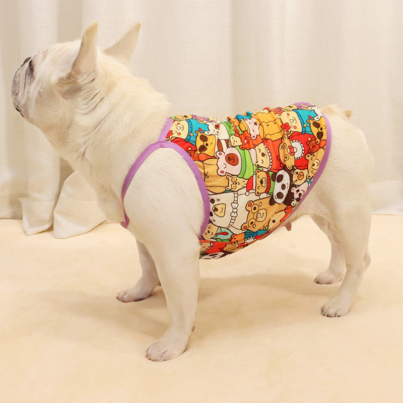 GOU-HOME เสื้อหมา ผ้าไฟเบอร์ แบบบาง ป้องกันขนร่วง กันรอยขีดข่วน สไตล์ ...