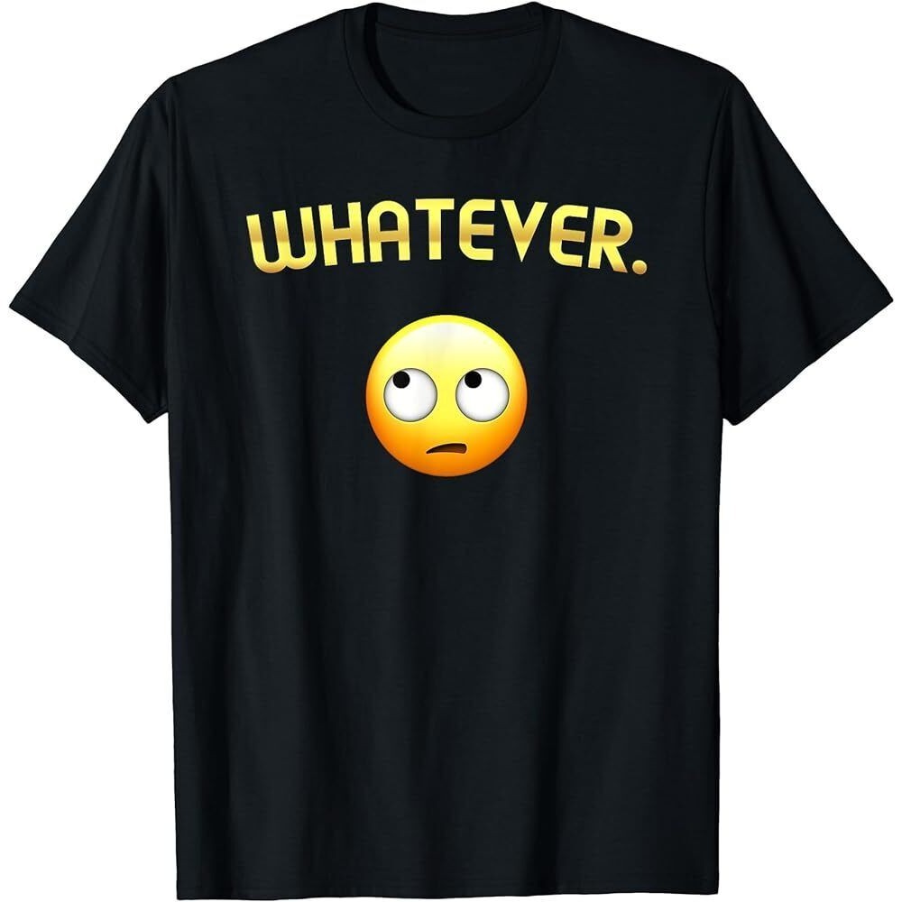 เสื้อยืด พิมพ์ลาย Emo Smile Sarcastic Whatever Sarcasm Eye Rolling ...