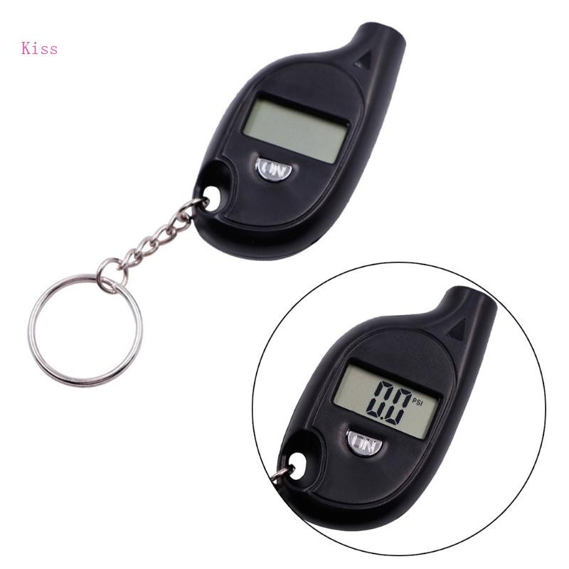 Kiss Black Mini Keychain+ เครื่องทดสอบความดันอากาศยาง PSI Kpa Bar Kg ...