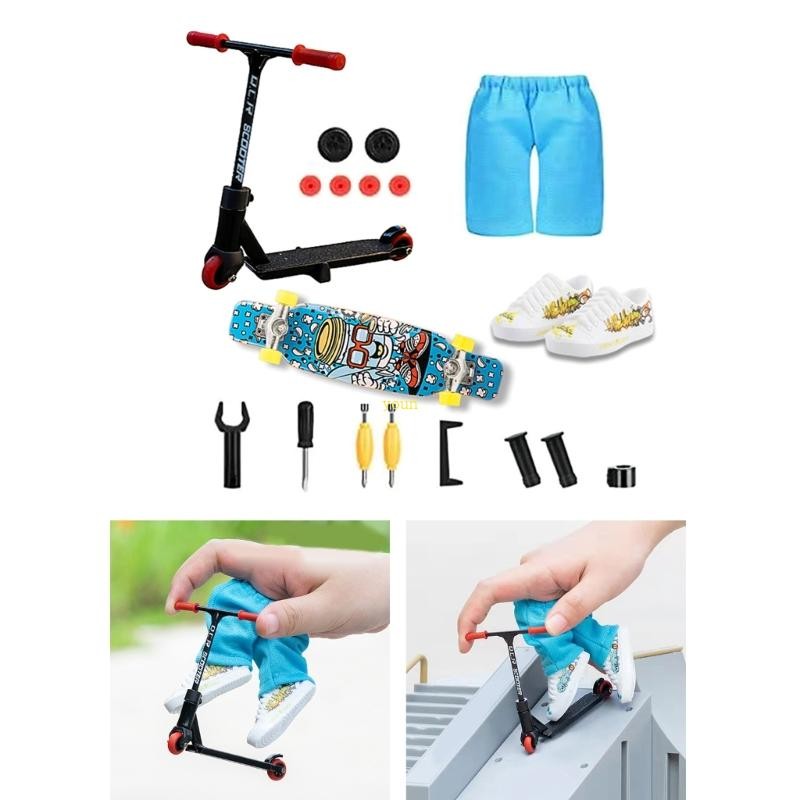 Youn Interactive Mini Finger Scooter Stunt Finger Toy Roller Skate ...