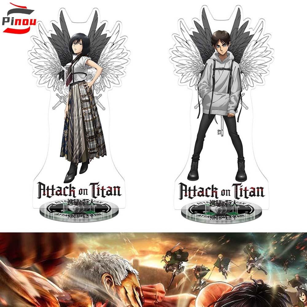 Pinou โมเดลฟิกเกอร์อะคริลิคตั้งโต๊ะ อนิเมะญี่ปุ่น Attack on Titan ...