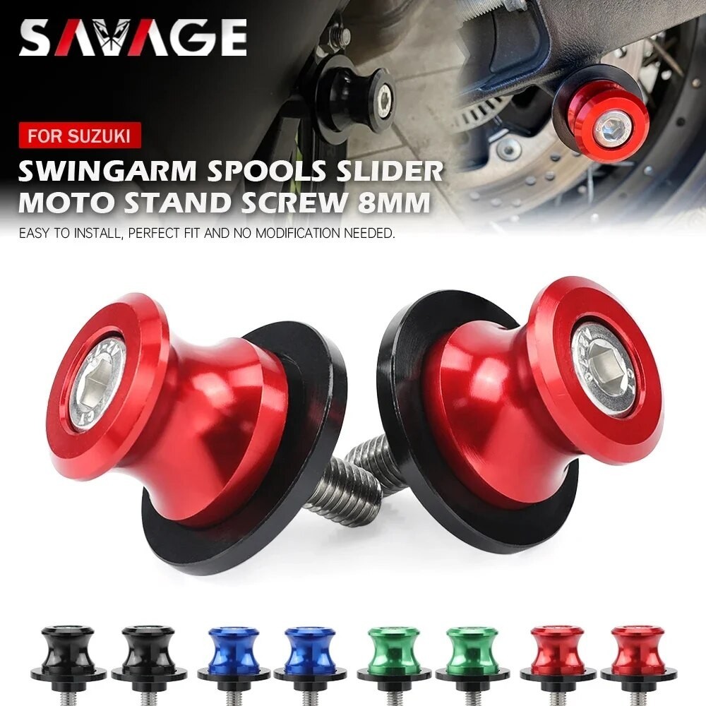 SAV Swingarm Spools Slider For SUZUKI GSXR 125/150/600/750/1000 GSX-S ...