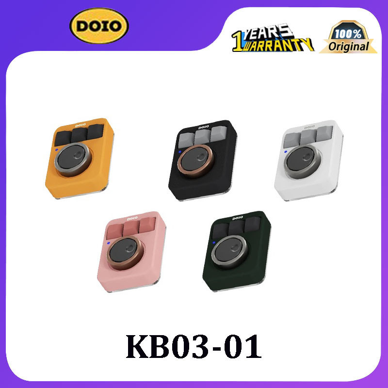 Doio KB03-01 คีย์บอร์ดอลูมิเนียมอัลลอยด์ 3 คีย์ RGB ขนาดเล็ก รองรับ VIA ...