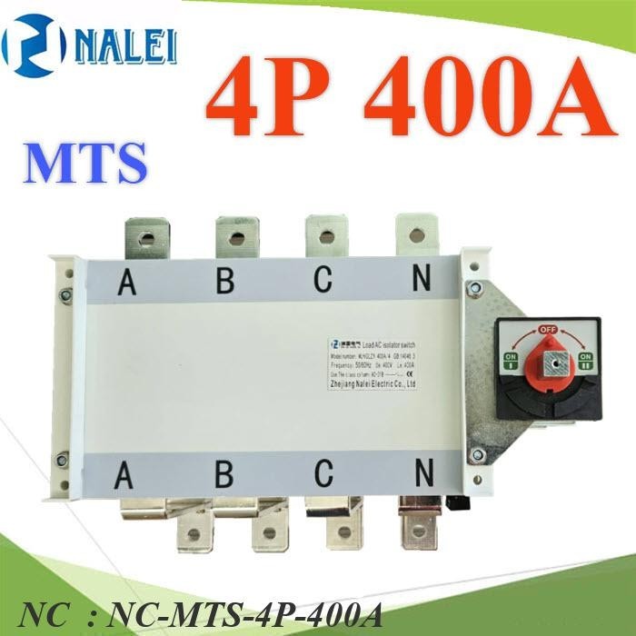 NC 4P MTS 400A เบรกเกอร์สวิทช์ 2 ทาง AC สลับไฟด้วยมือโยก MTS-4P-400A ...