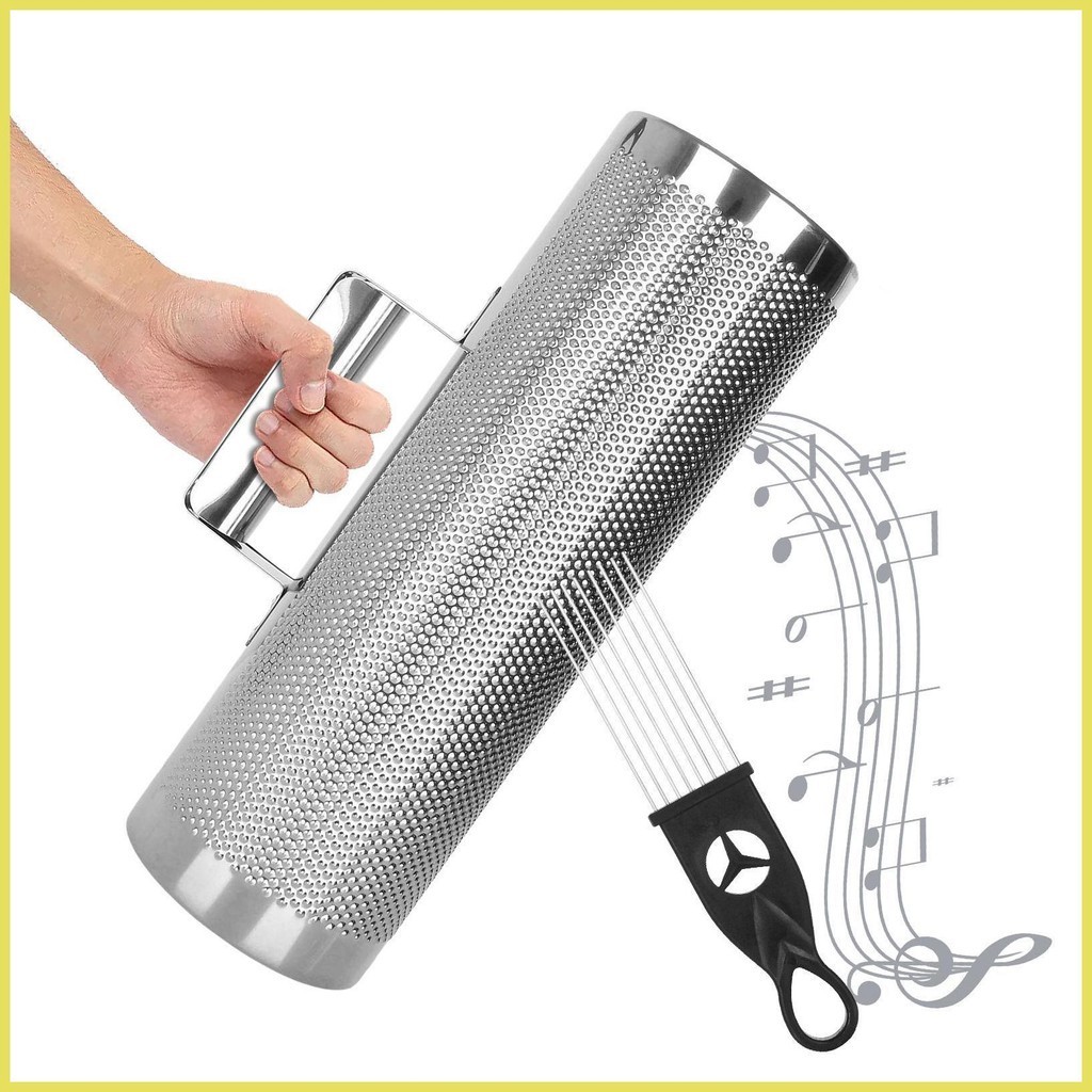 Guiro Shaker Instrument Percussion Metal Guiro Shaker พร้อมชุดขูด Guiro ...