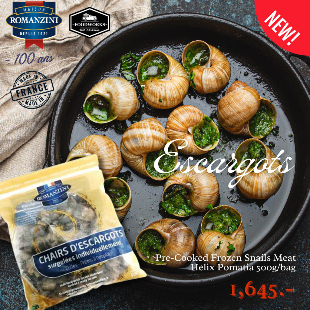 Romanzini Pre-Cooked Frozen Escargots เนื้อหอยเอสคาร์โก แช่แข็ง แบบไม่ ...