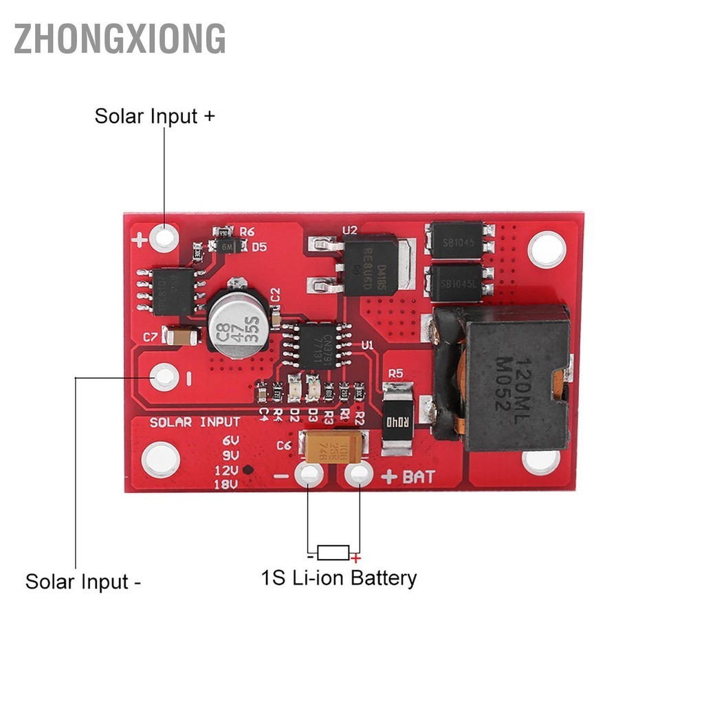 ZhongXiong CN3791 12V 3A MPPT แผงควบคุมพลังงานแสงอาทิตย์ 1 เซลล์ ...