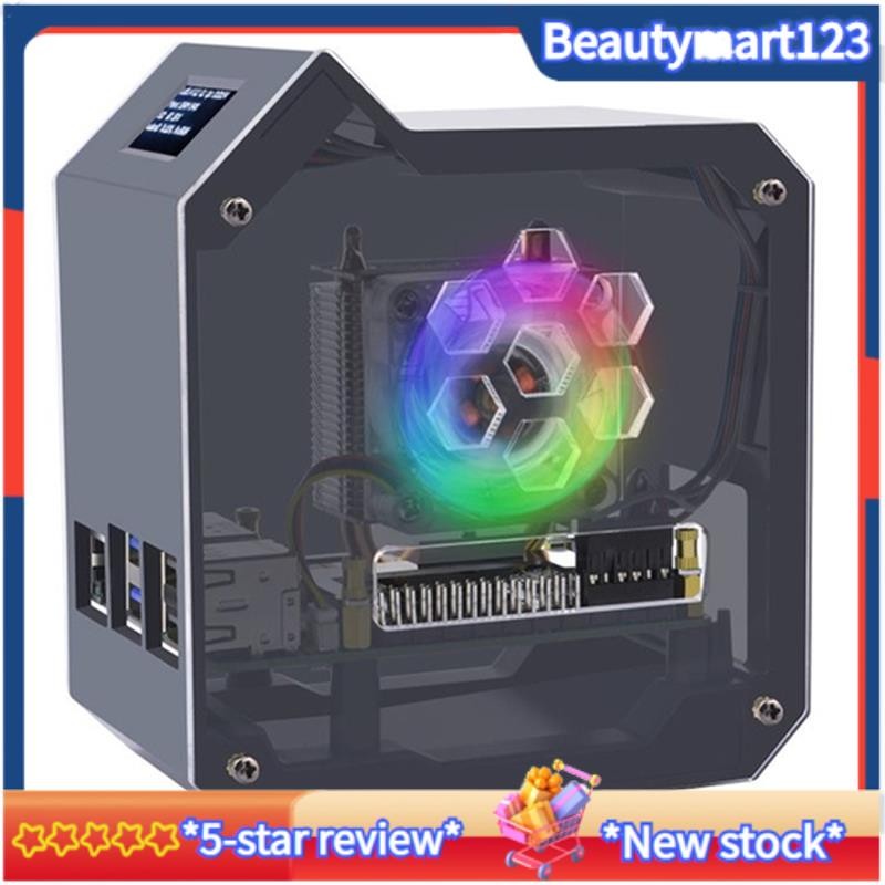 BM สําหรับ Raspberry Pi 5 Tower พัดลมชุดทองแดงหลอด Ice Tower พัดลม PWM ...