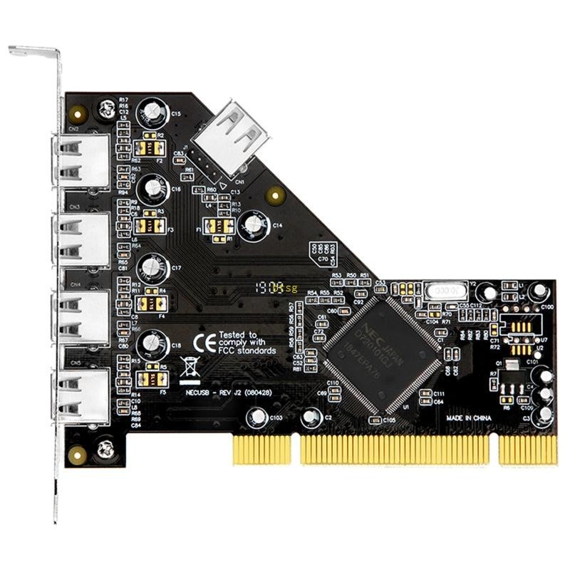 Bt PCI เป็น USB Multiplier Riser PCI ถึง 5 x USB 2 0 อะแดปเตอร์ ...