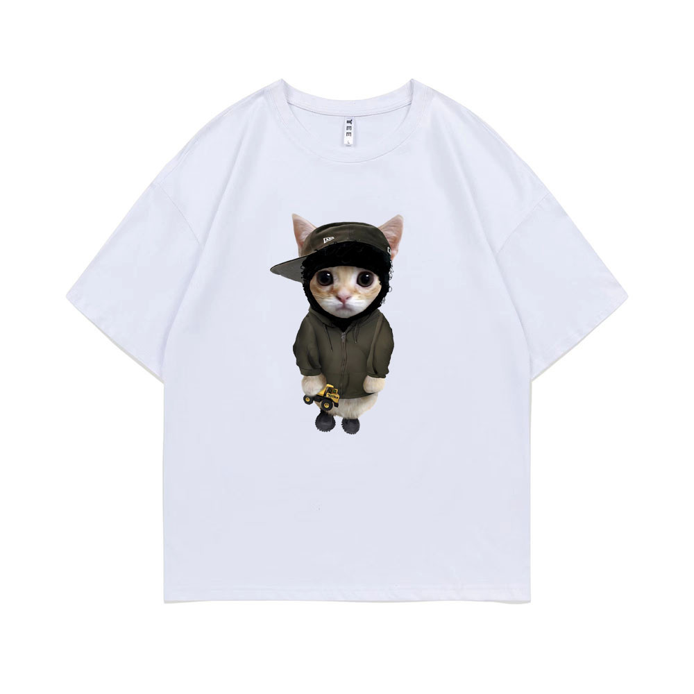 เสื้อยืดกราฟิก Rapper Yeat Kitty กับ Tonka สไตล์ฮิปฮอป เหมาะสำหรับฤดู ...